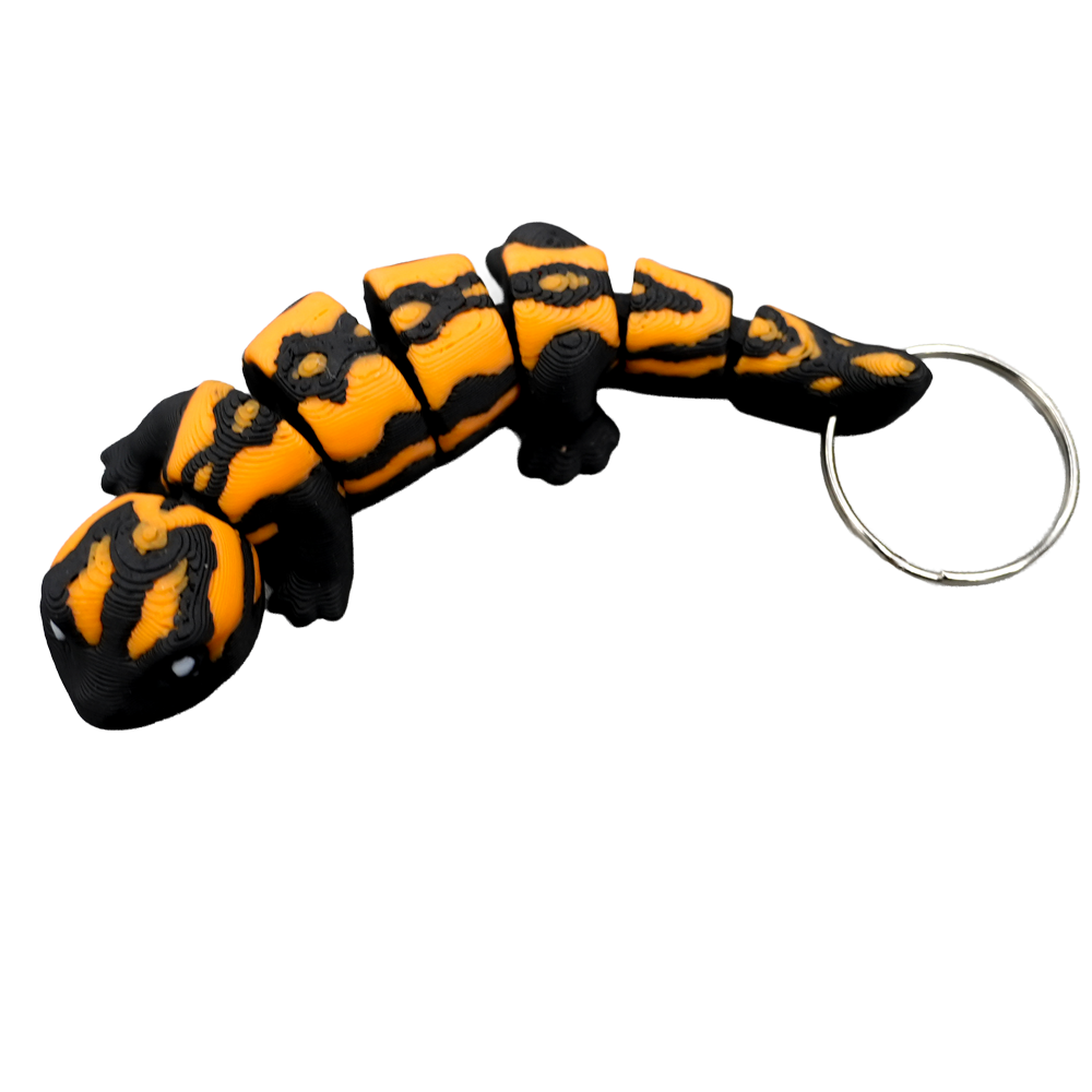 Vuur salamander sleutelhanger